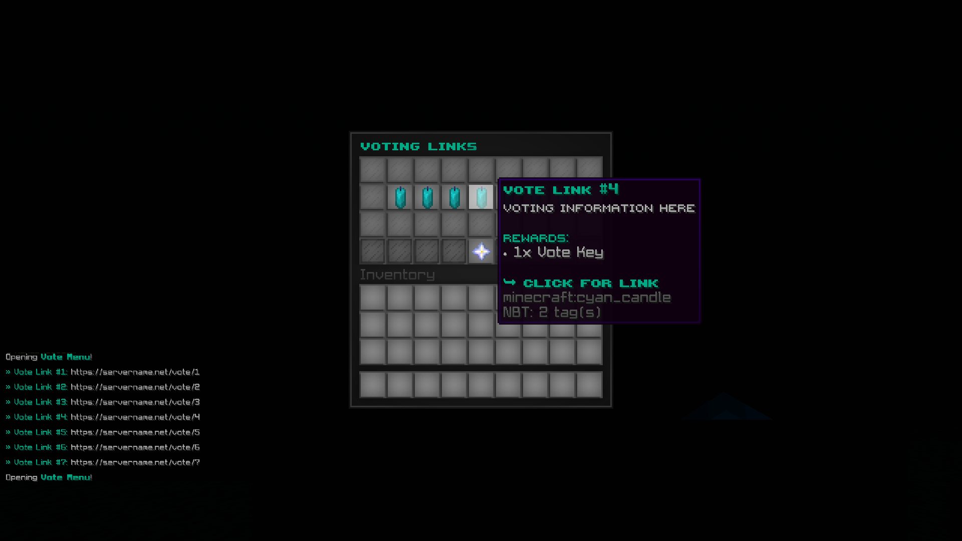 Vote Menu - DeluxeMenus Config | BuiltByBit